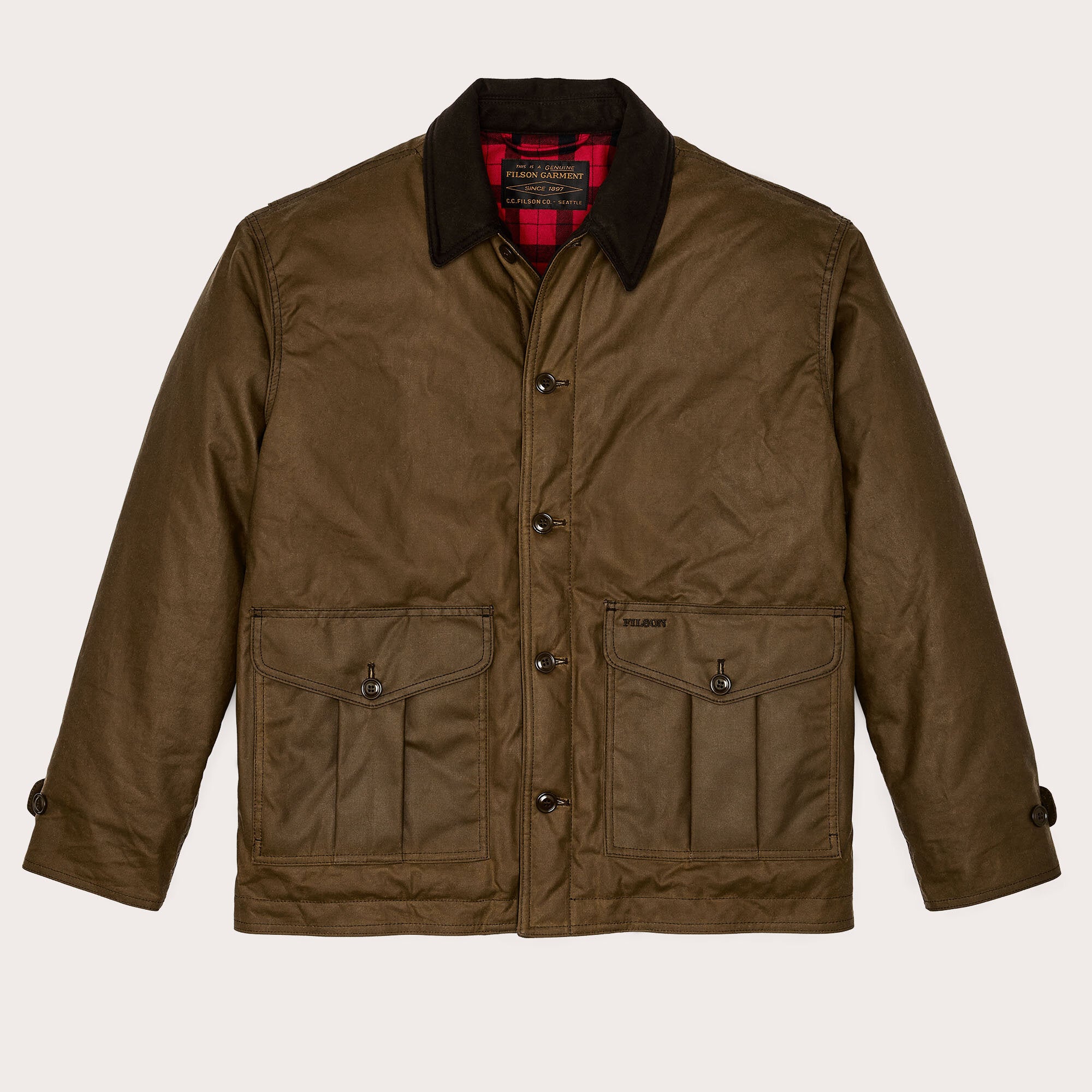 Waxed barn coat by Filson | Dark tan (Beige) Waxed barn coat by Filson | Dark tan (Beige)