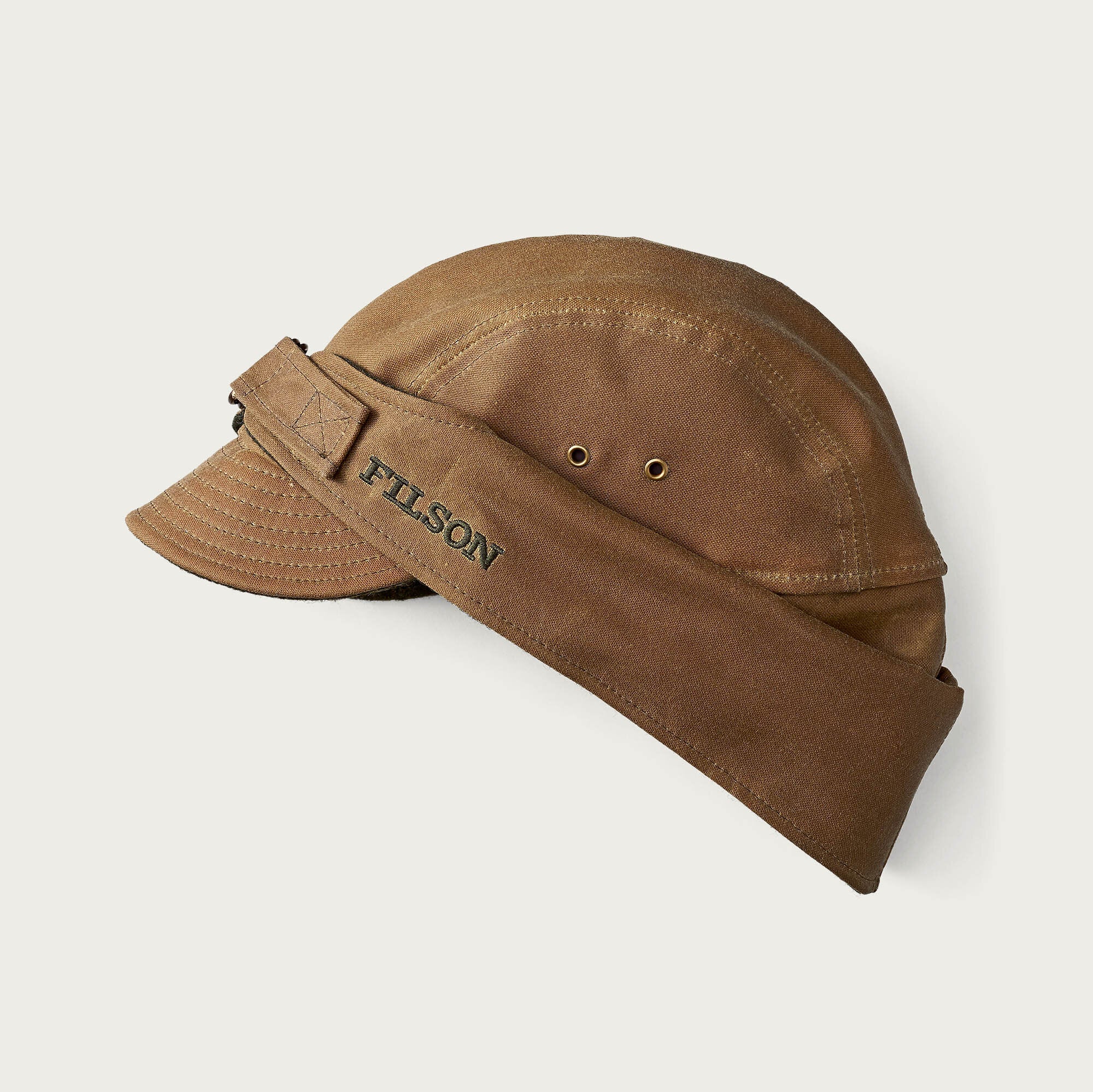 Tin cloth wildfowl hat by Filson | Dark tan (Beige)