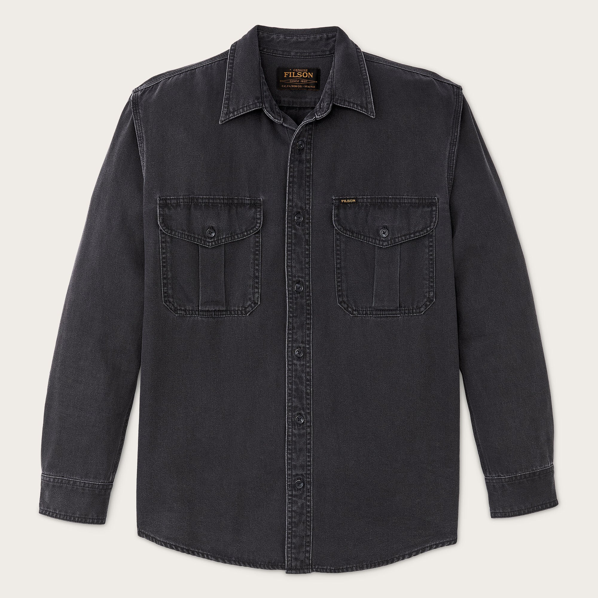Denim guide shirt by Filson | Black (Black)