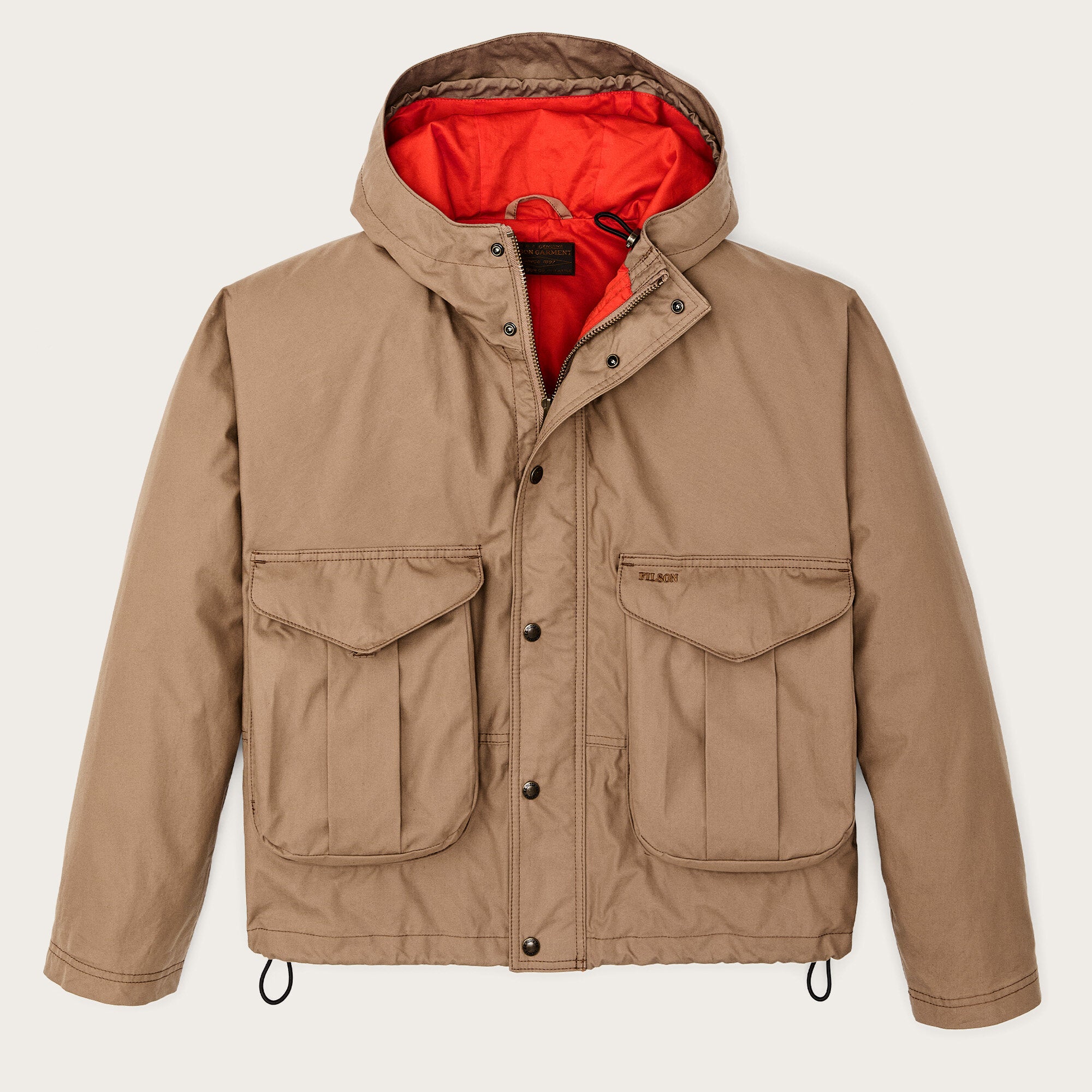Women’s aviator wading jacket by Filson | Dark tan (Beige)