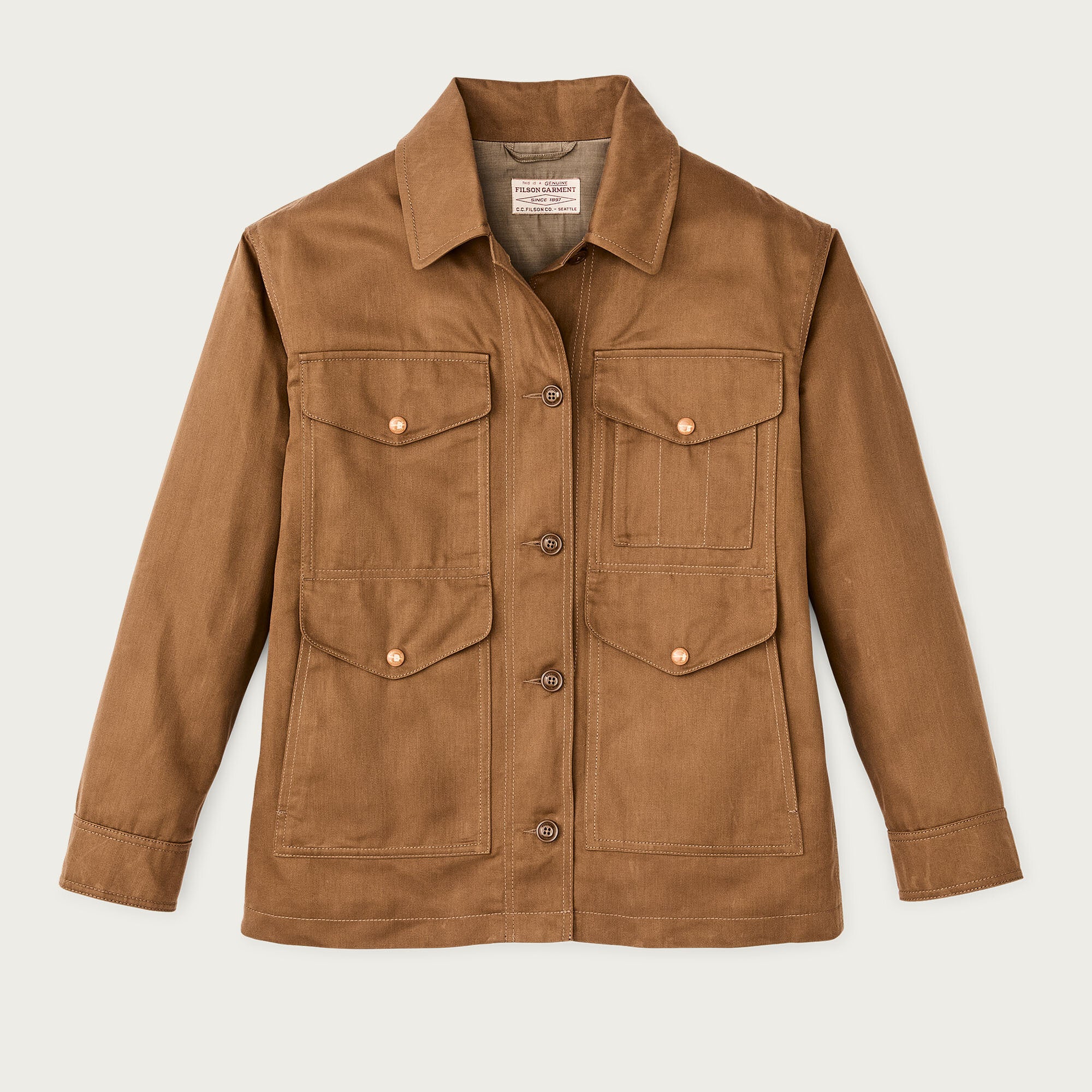 Women’s heritage cotton cruiser by Filson | Nicotine (Beige)