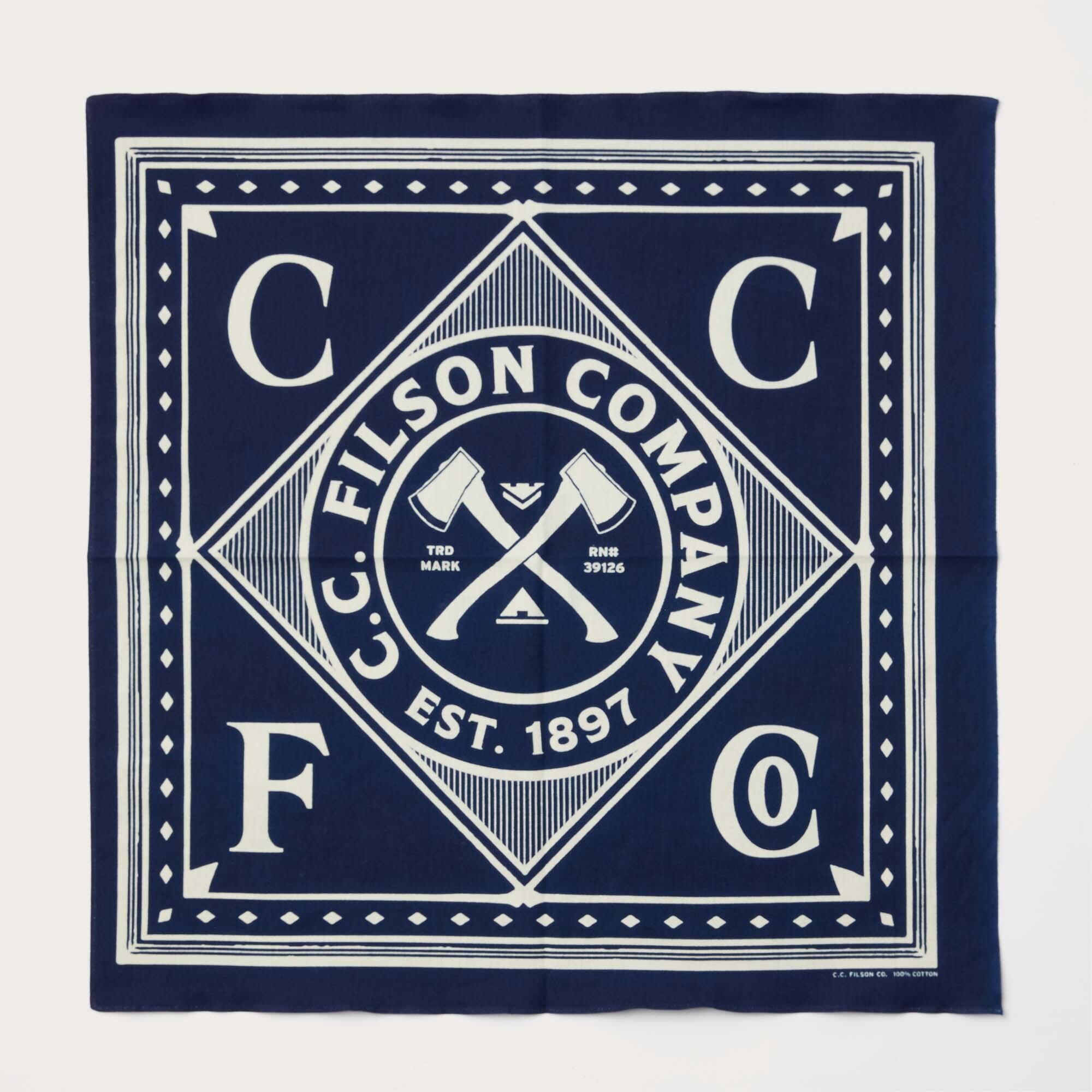 Axes bandana by Filson | Axes (Blue)