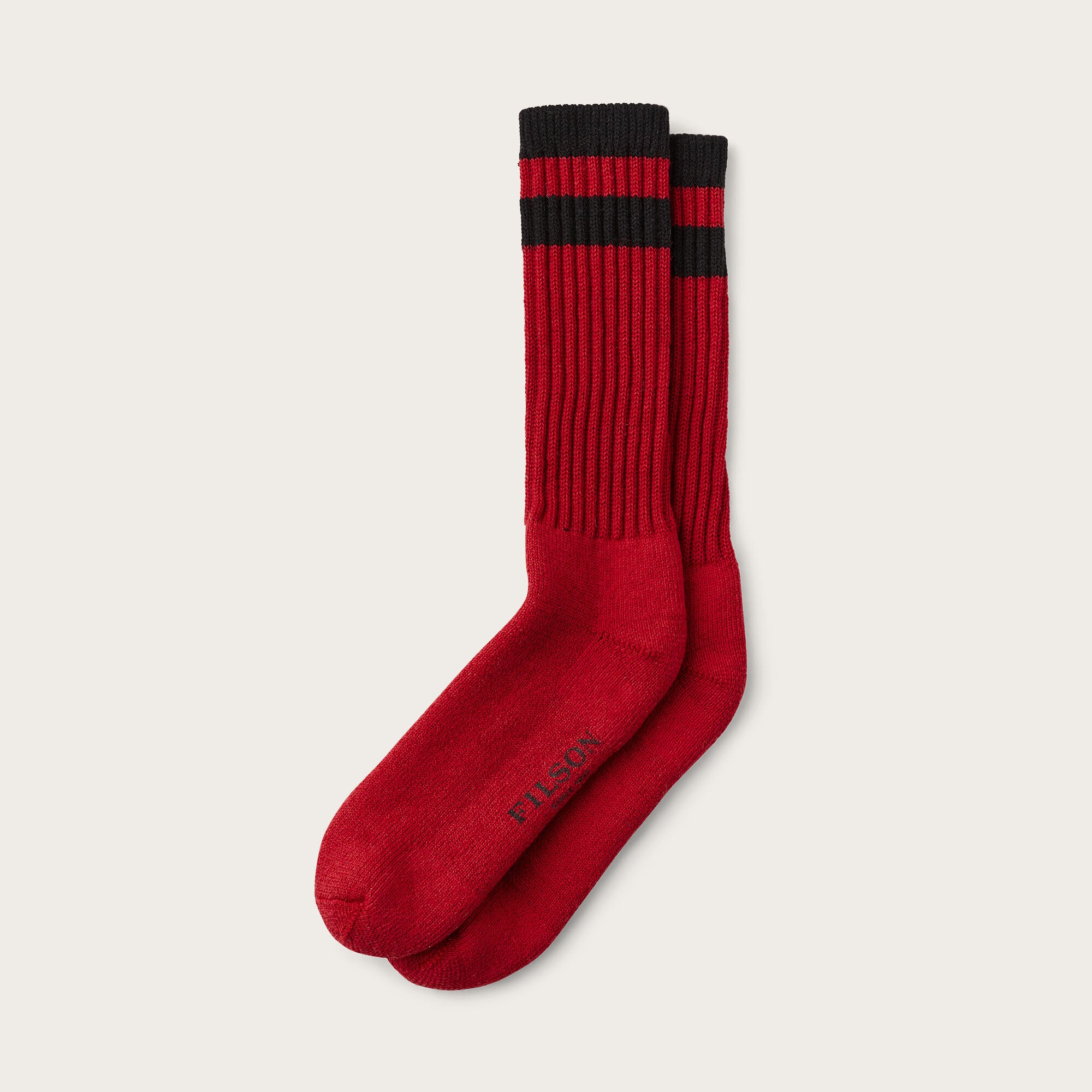 1970's logger thermal socks by Filson | Scarlet (Pink)