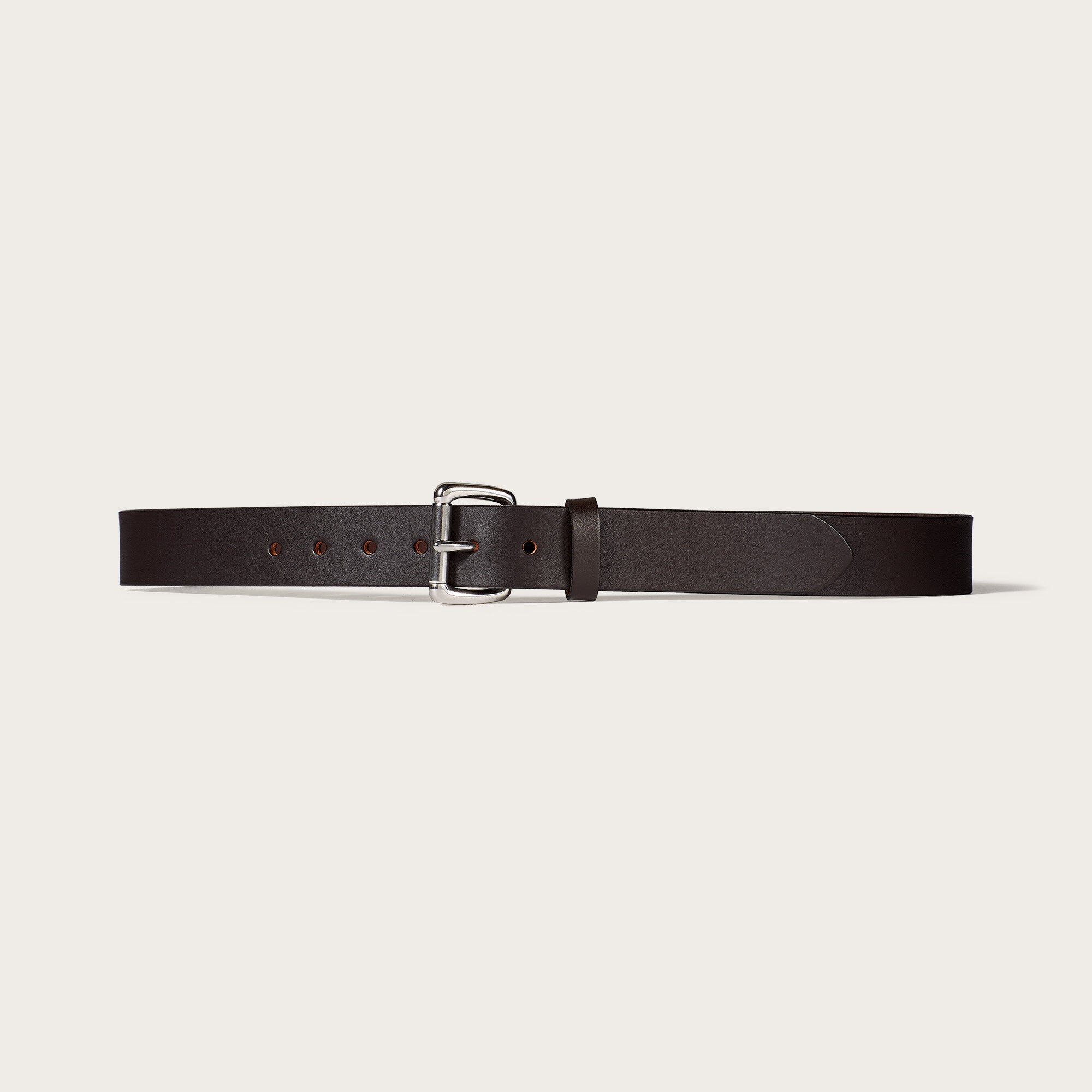 1 1/4" bridle leather belt by Filson | Brown leather/stainl (Brown)