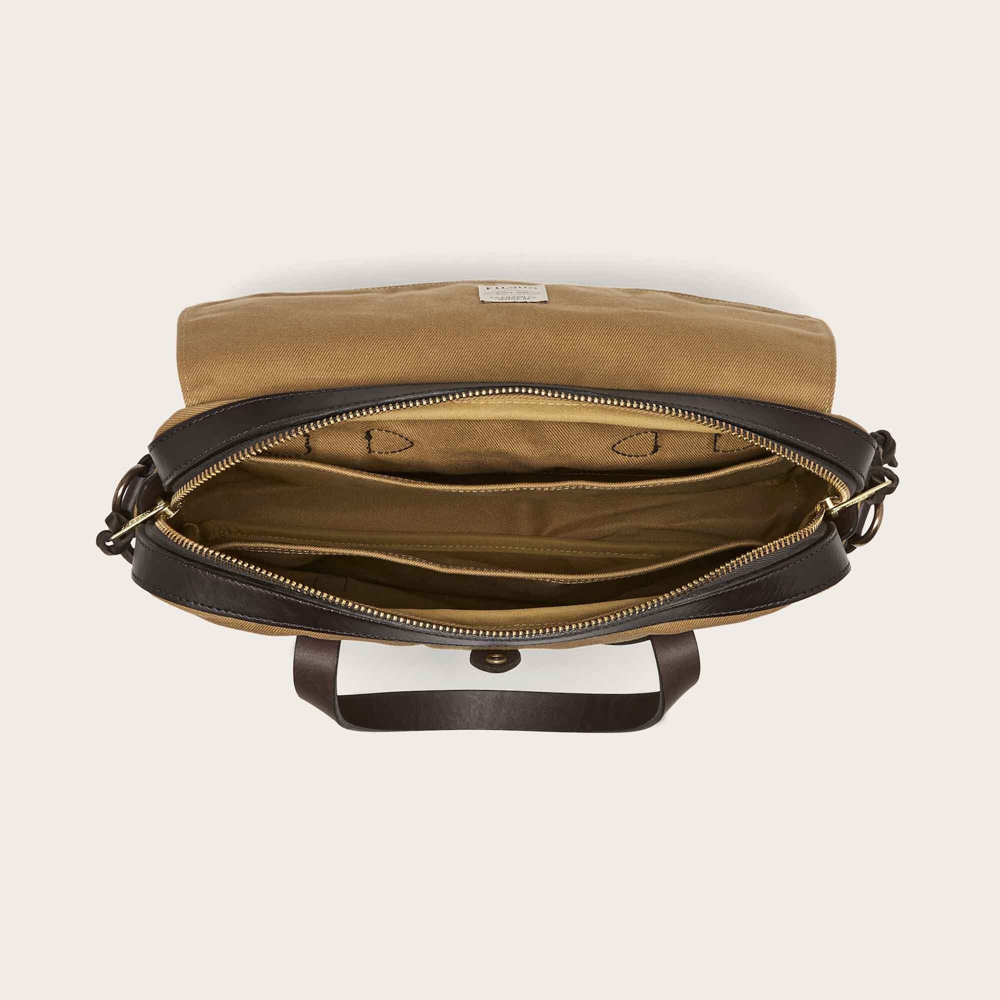 Rugged twill original briefcase by Filson | Tan (Beige)