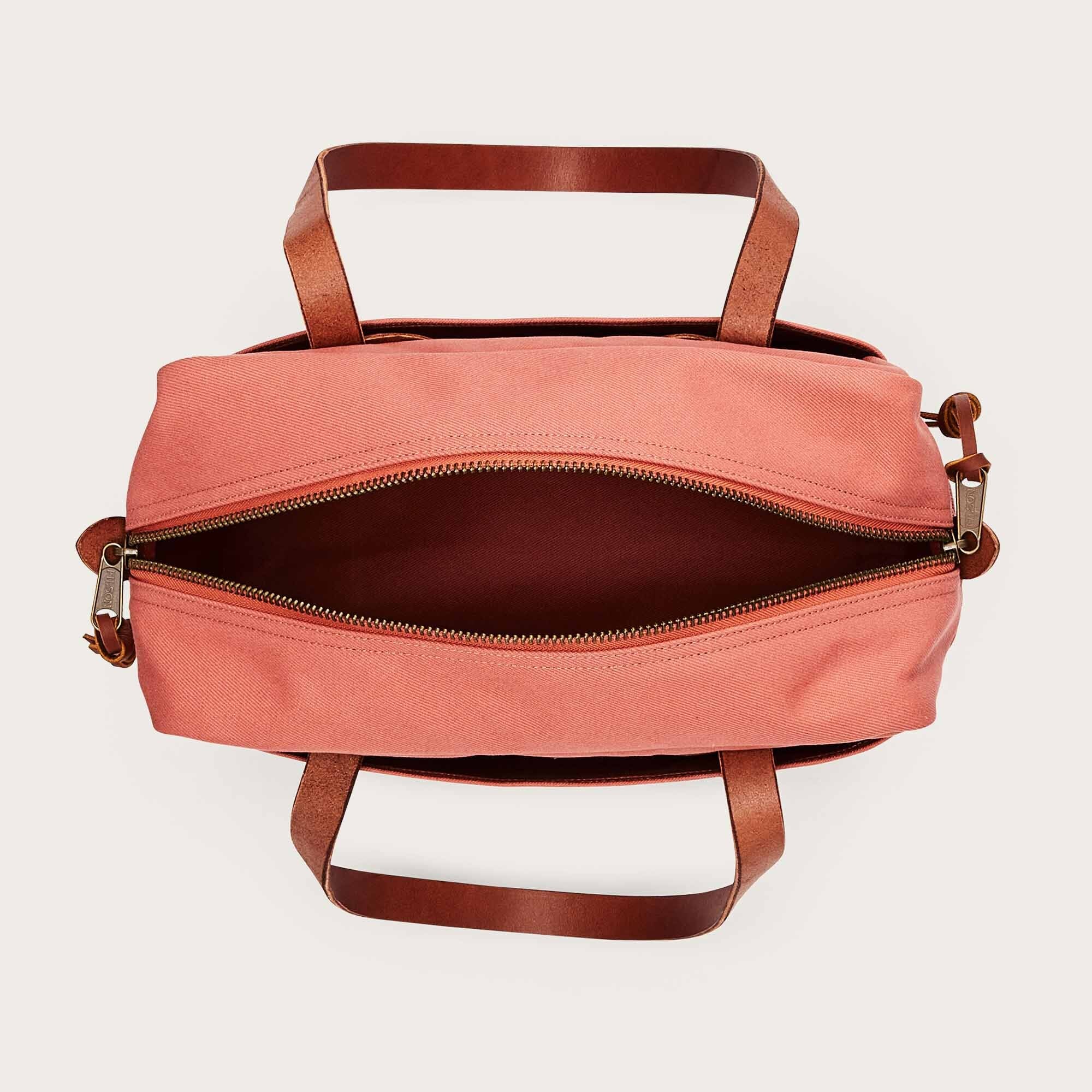 Rugged twill tote bag with zipper by Filson | Cedar red (Red)