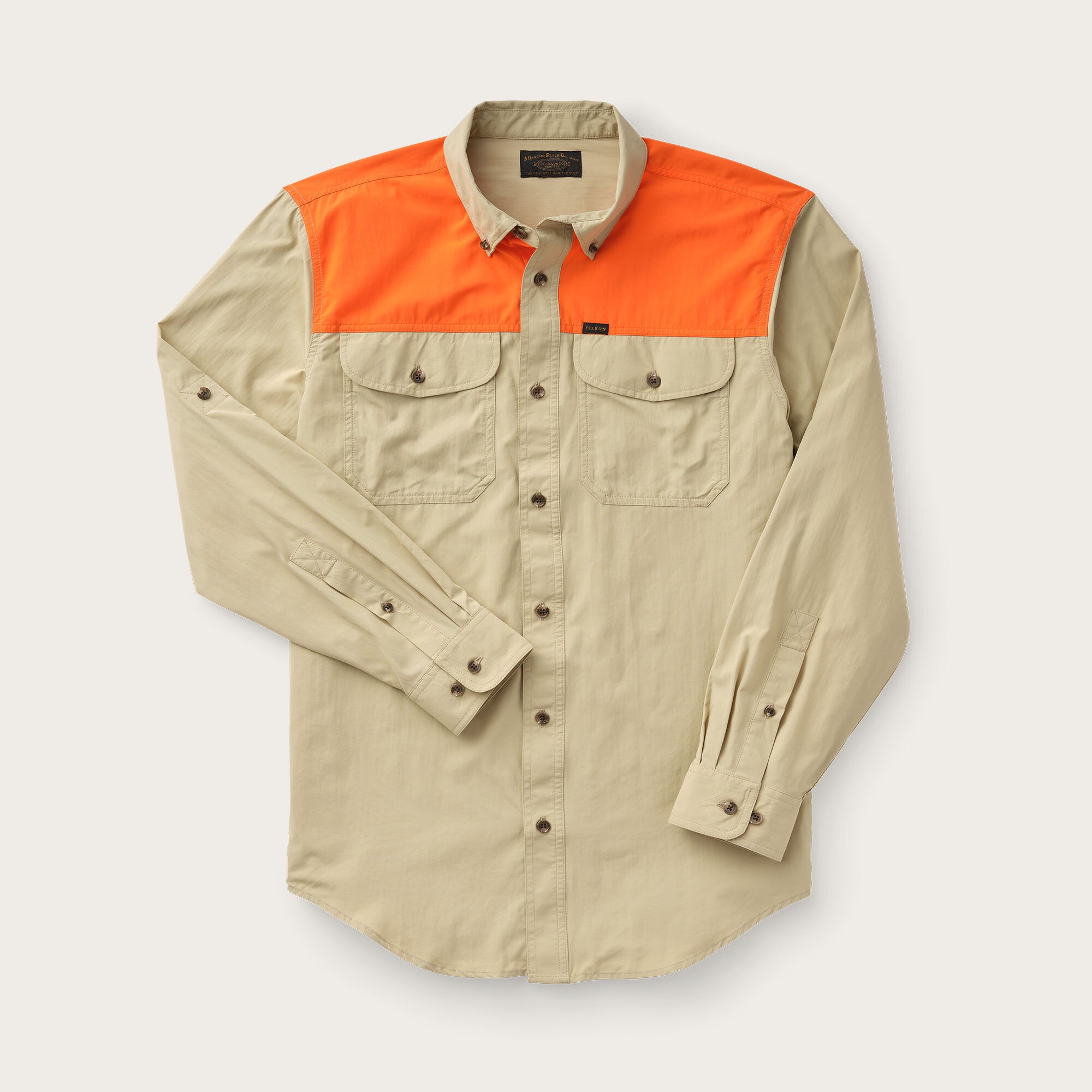 Sportman's shirt by Filson | Twill / blaze orange (Orange)