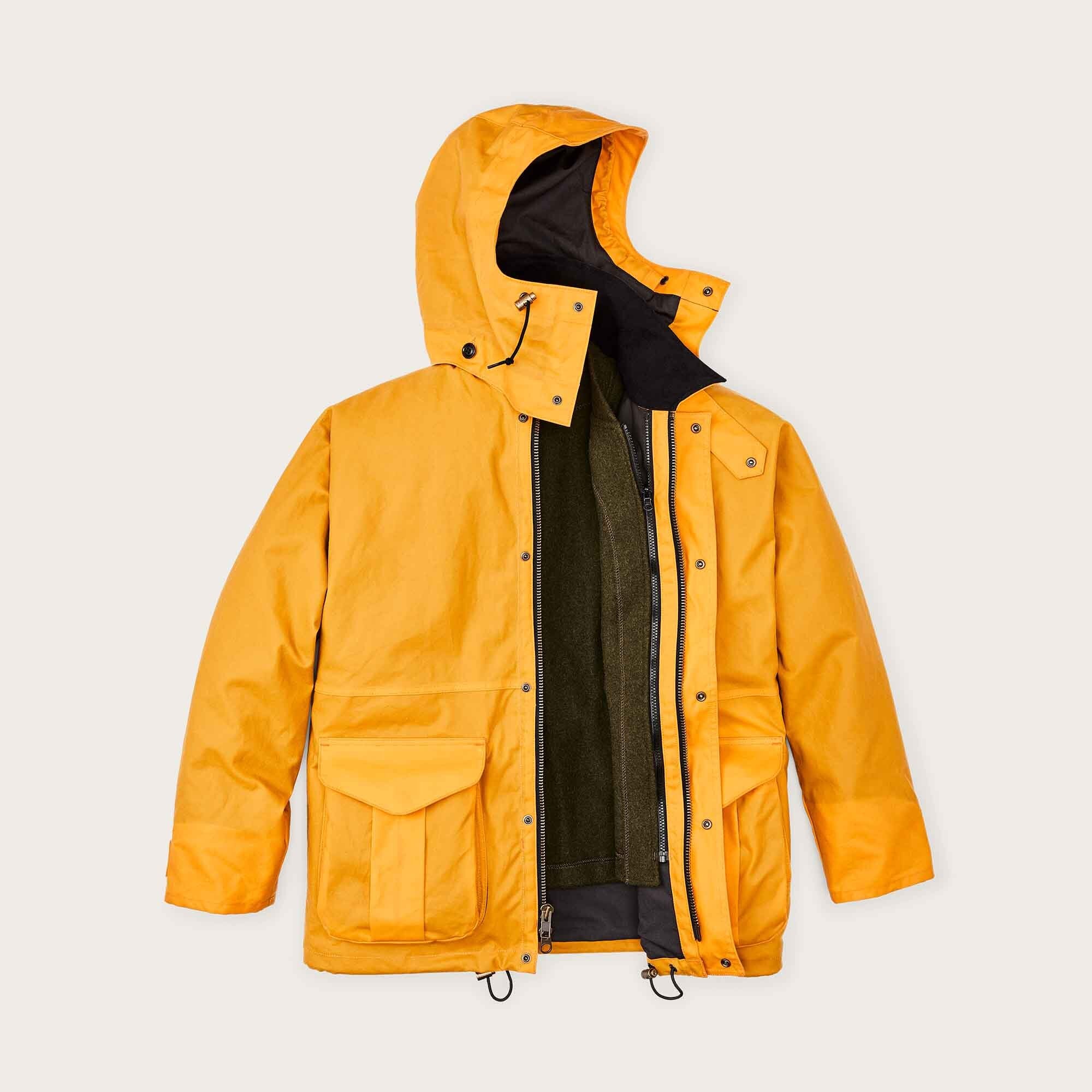 Foul weather jacket by Filson | Larch gold (Orange)