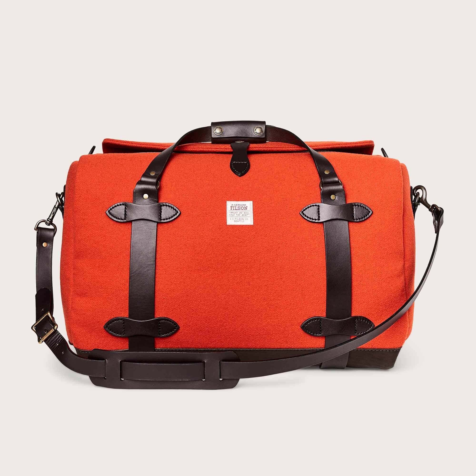 Medium mackinaw wool duffle by Filson | Flame (Orange)