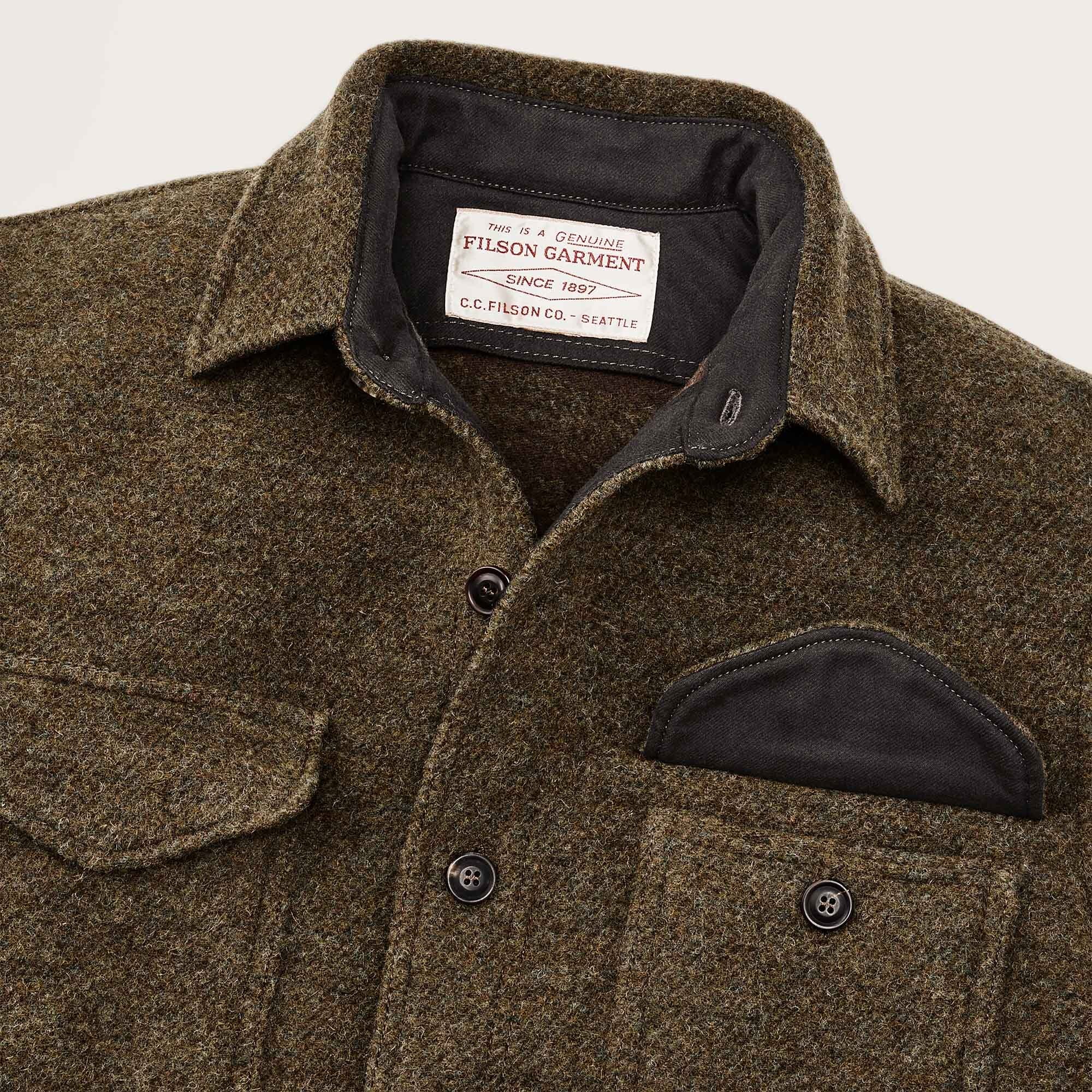 Ccc jacquard wool jac-shirt by Filson | Olive brown multi (Brown)