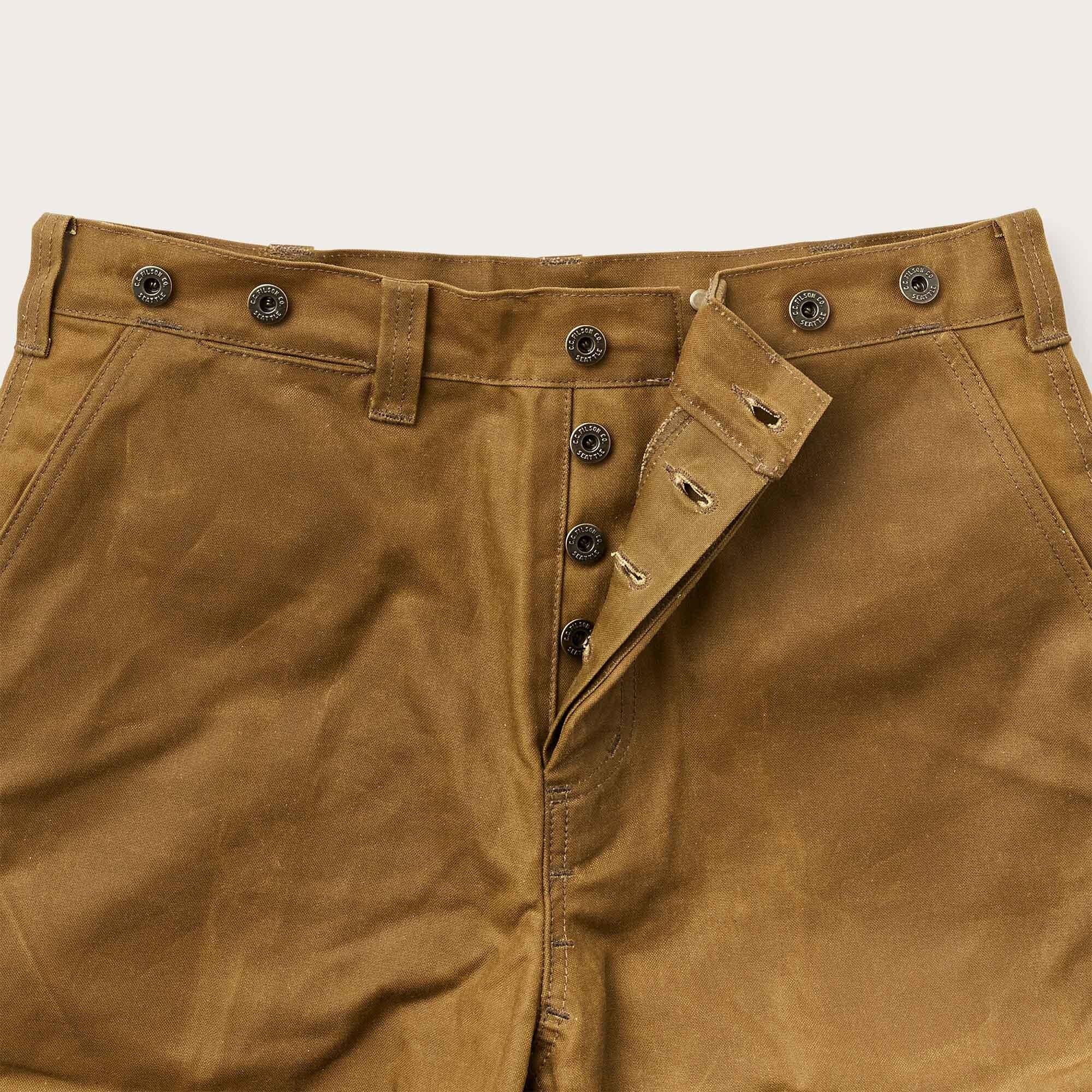 Oil finish double tin pants by Filson | Dark tan (Beige)